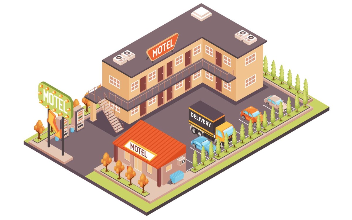 Isometric Motel Illustration 201212110 Vector Illustration Concept