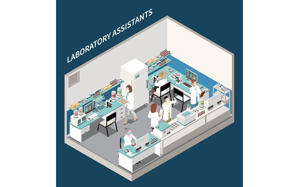 Laboratory Diagnostics Analysis Service Isometric 201210920 Vector ...