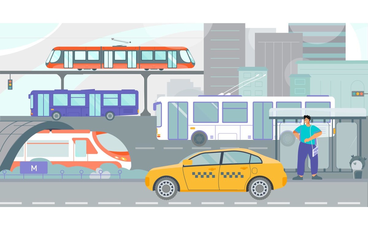Public Transport City Flat 201060210 Vector Illustration Concept