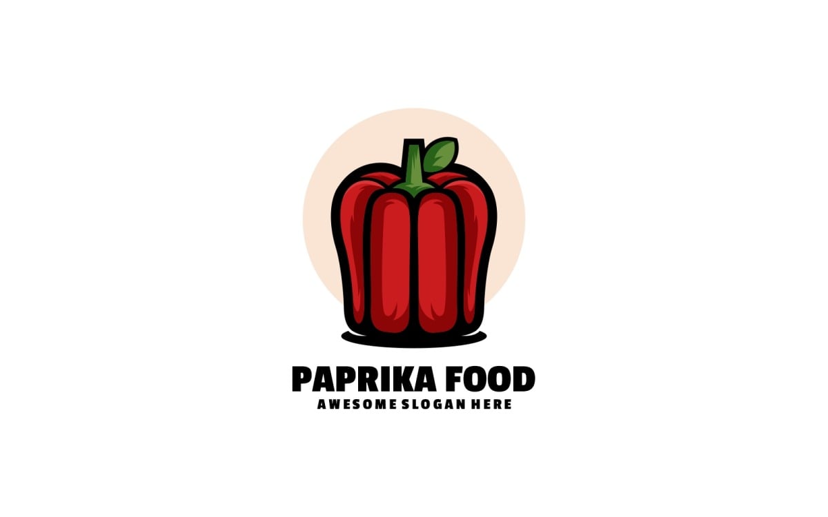 Paprika Food Simple Logo Style #217320 - TemplateMonster