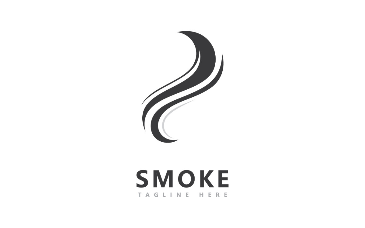 Smoke Logo Design Vector