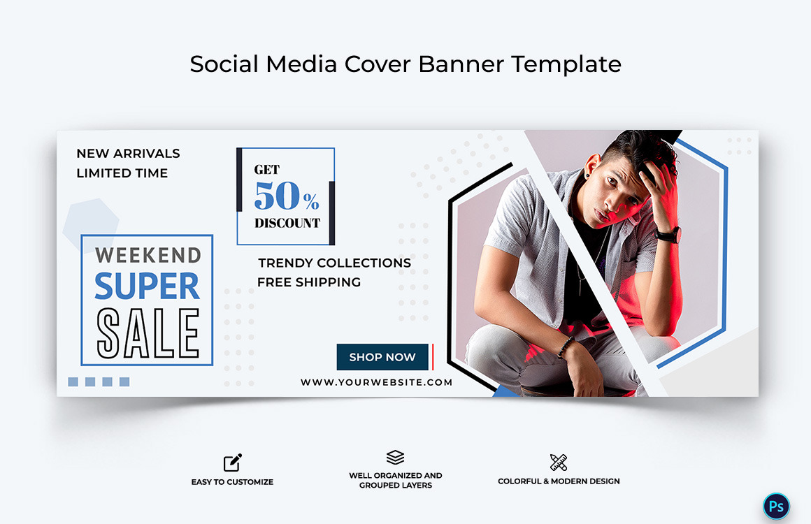 Fashion Facebook Cover Banner Design Template-21