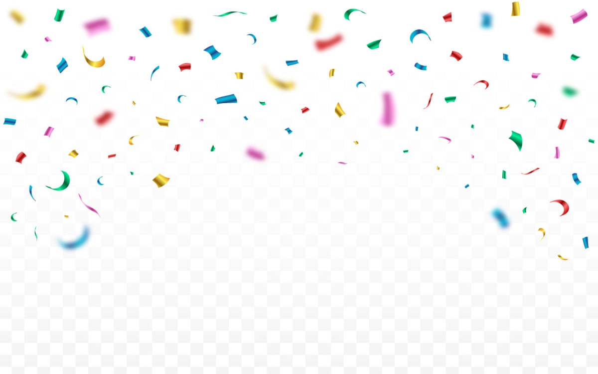 Falling Confetti Vector