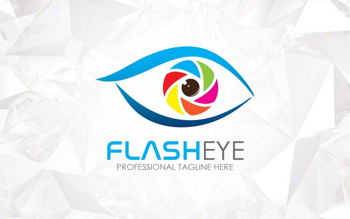 Eye Brand Logo Exclusive Design: High Tech Eye Logo + Compatible FREE