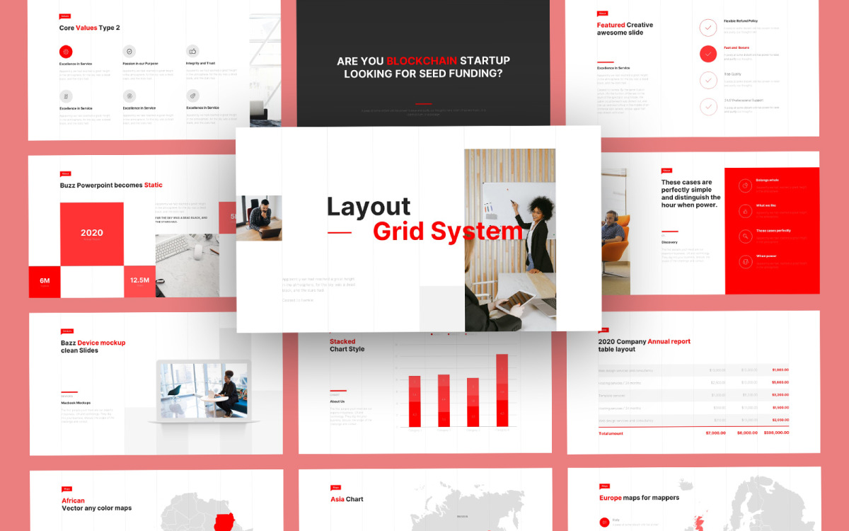 Zakelijke Presentatie Powerpoint Powerpoint Presentatie Lay Out Set.