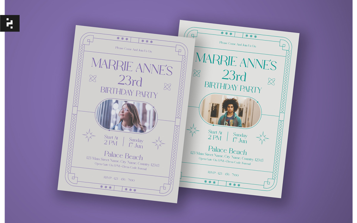 Birthday Invitation Card With Dress Code Template - Infoupdate.org