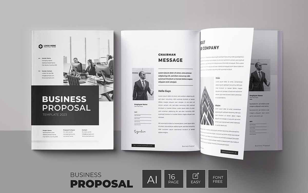Professional Business Proposal Template Free Word Template: Business