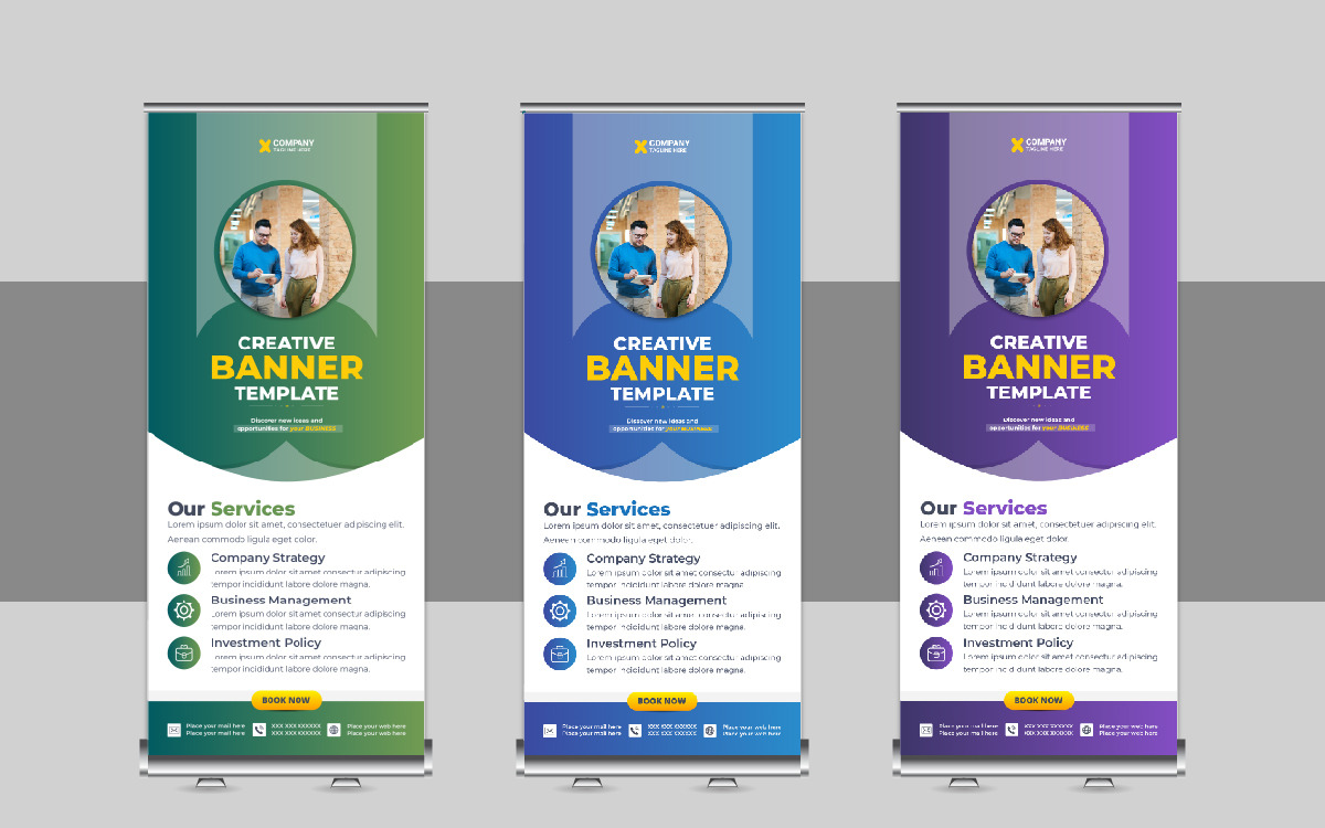 Roll Up Uw Visual Op Een Roll Up Banner, Geschikt Voor De Beurs Of ...