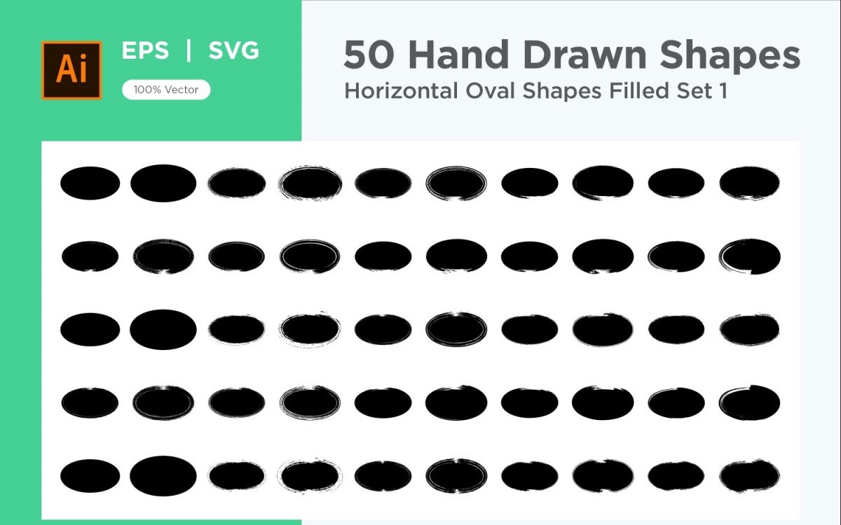 Medium Size Oval Shape Template