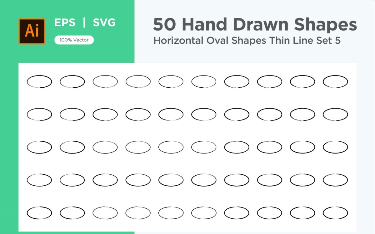 Medium Size Oval Shape Template