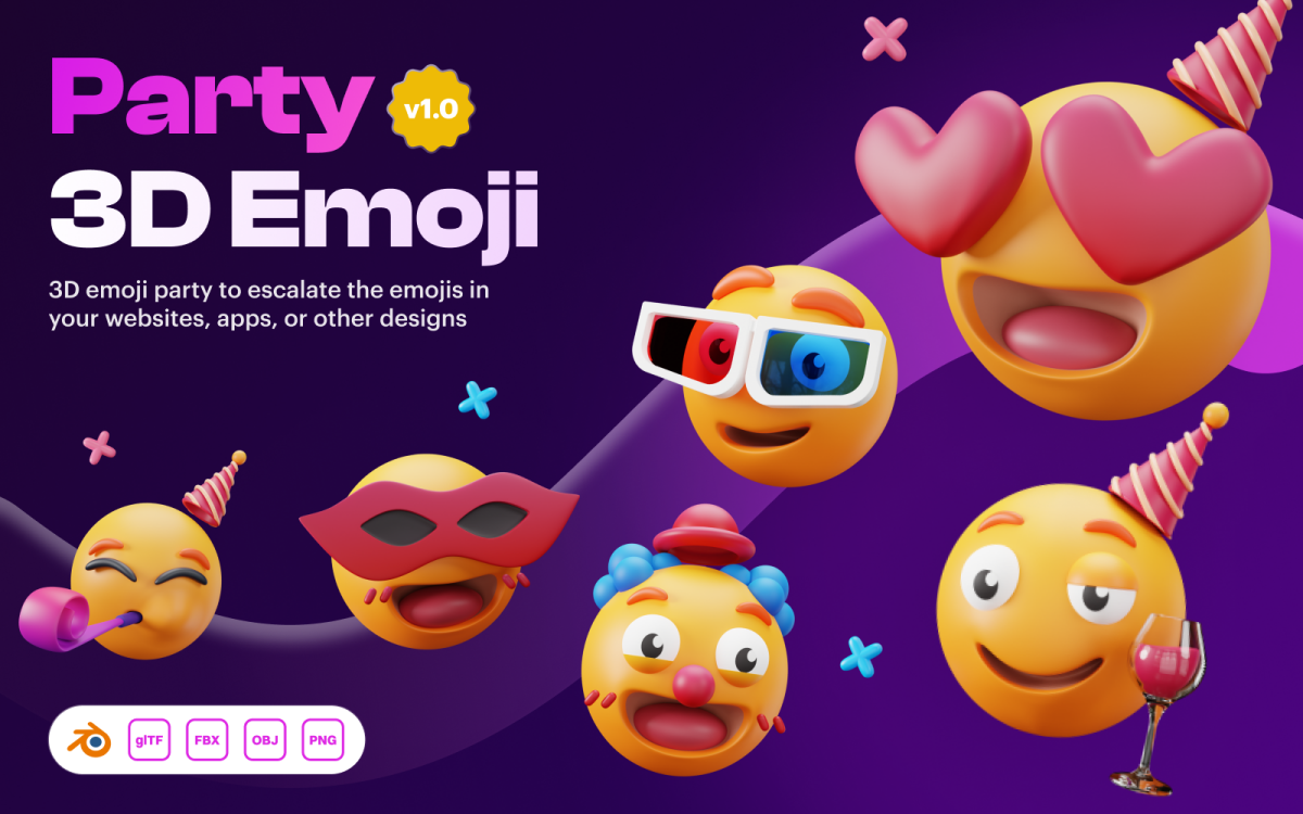 Feest Emoji Cups Emoji, 8 Pcs. | Thimble Toys