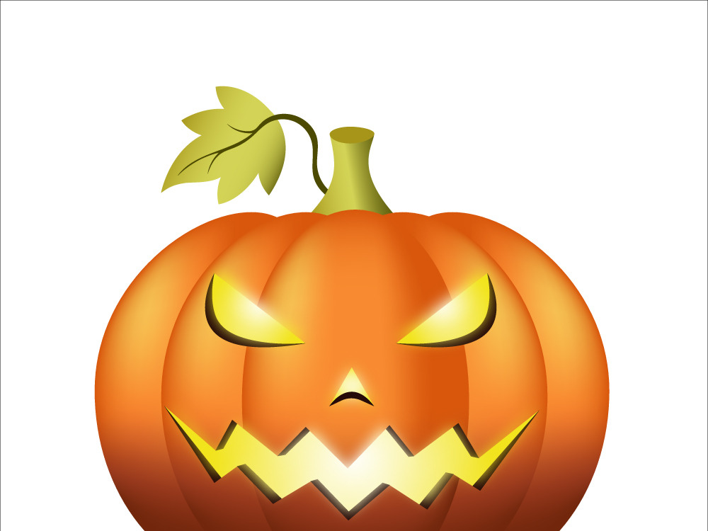 Angry Pumpkin Face