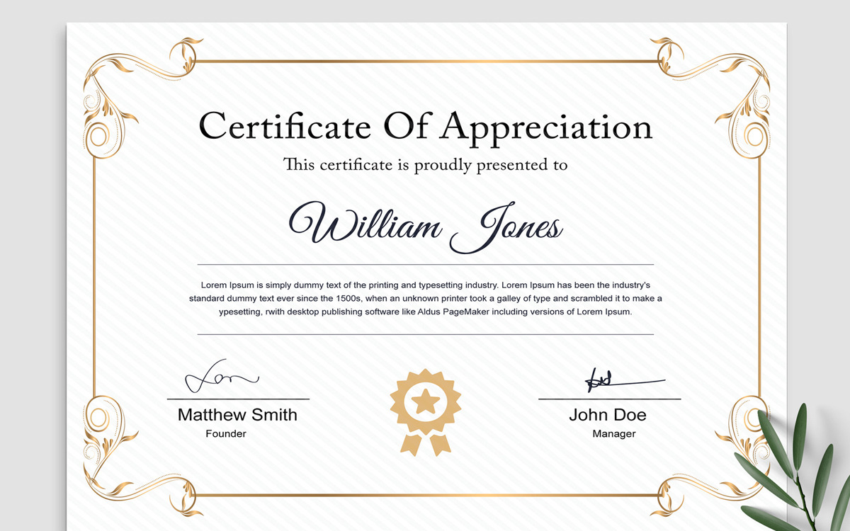 Sample Certificate Of Quality CE Certificate Of Quality Management