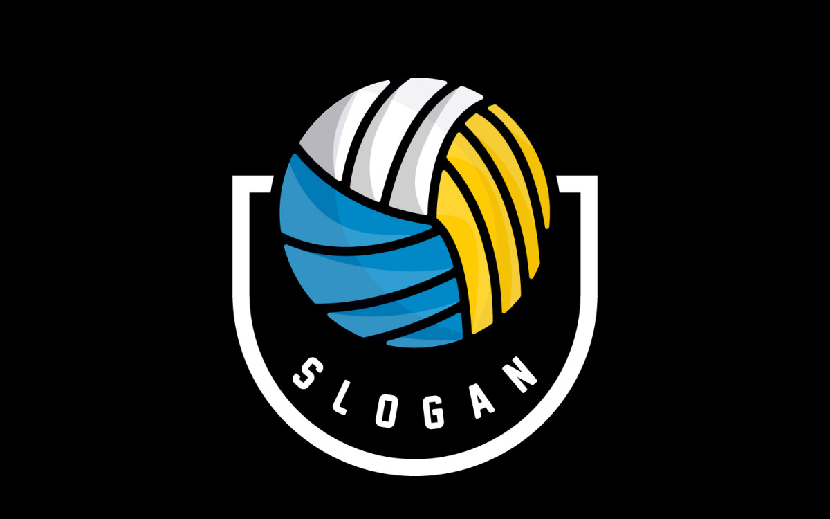 Logotipo De Nevobo Volleybal Logo Illustratie Vector Platte