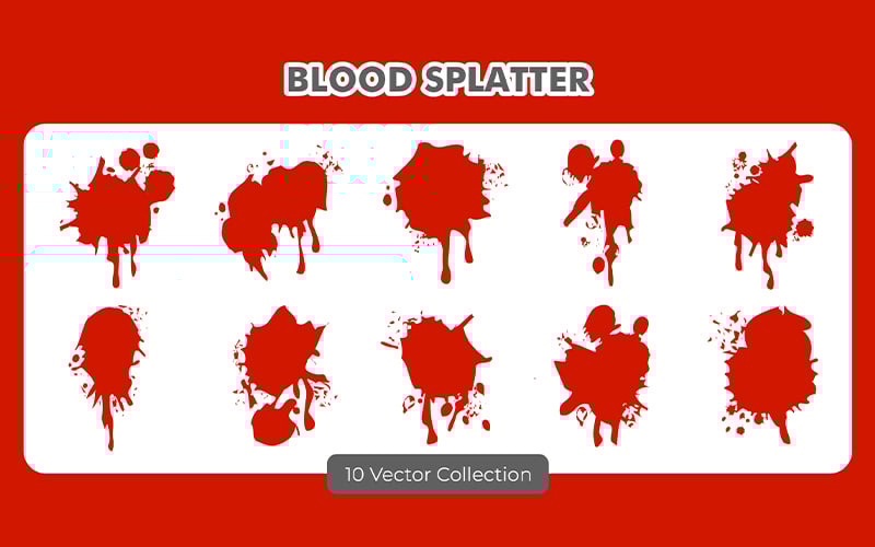 Black Blood Splatter Vector