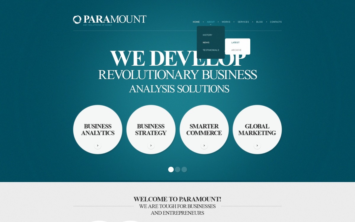Professional Management Drupal Template - TemplateMonster