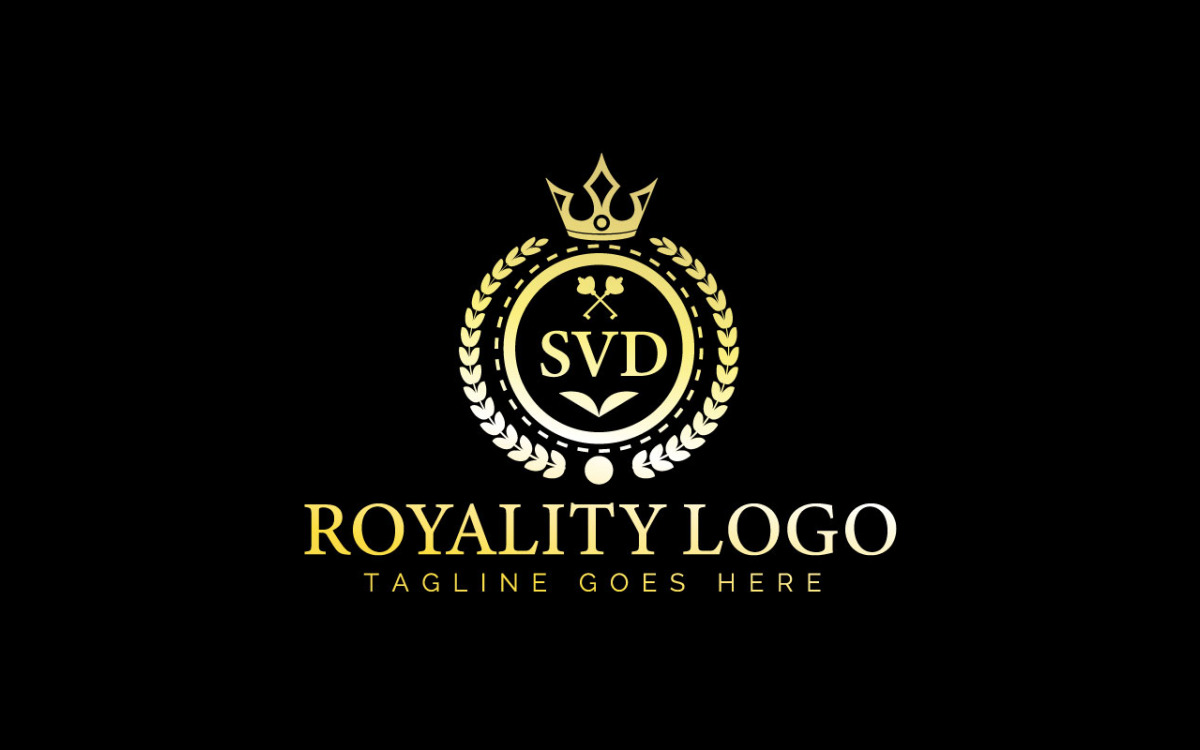 Logotipo Da Realeza Modelo De Logotipo De Luxo Real De Leão Em Arte