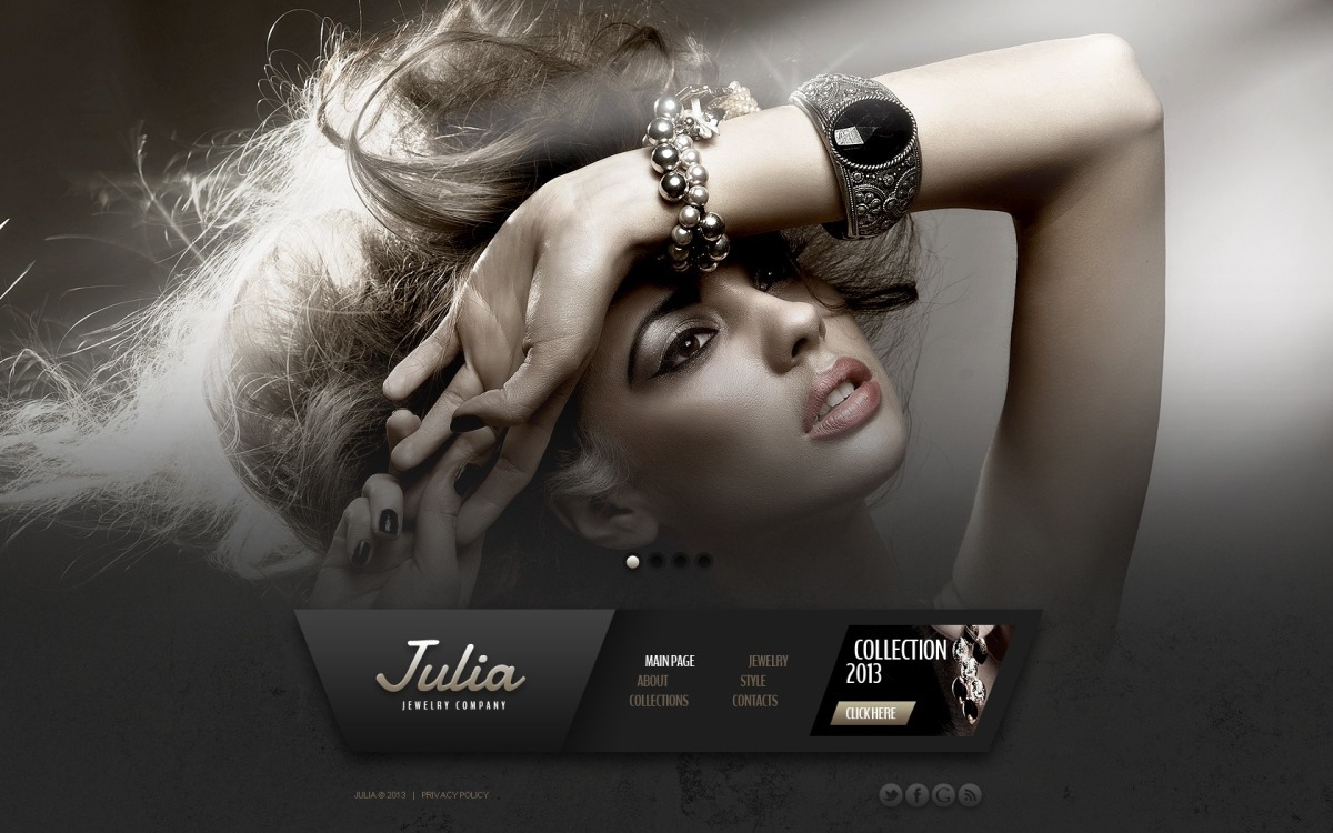 Jewelry Website Template 43702 TemplateMonster