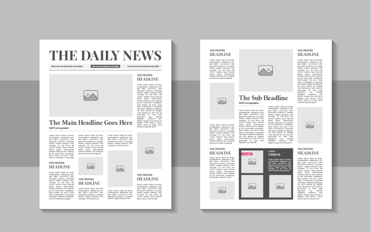 Newspaper Layout Template Newspaper Templates PSD Design For Free