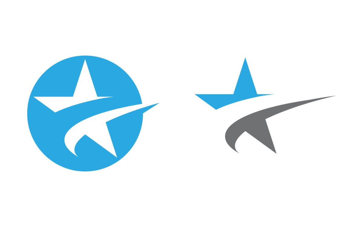Speed Star Logo Star Logo Speed Creative Element Vector Template
