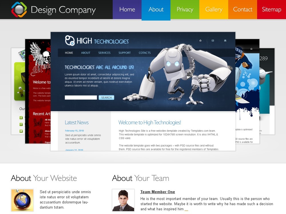 Kostenlose HMTL5-Vorlage Website-Vorlage - TemplateMonster