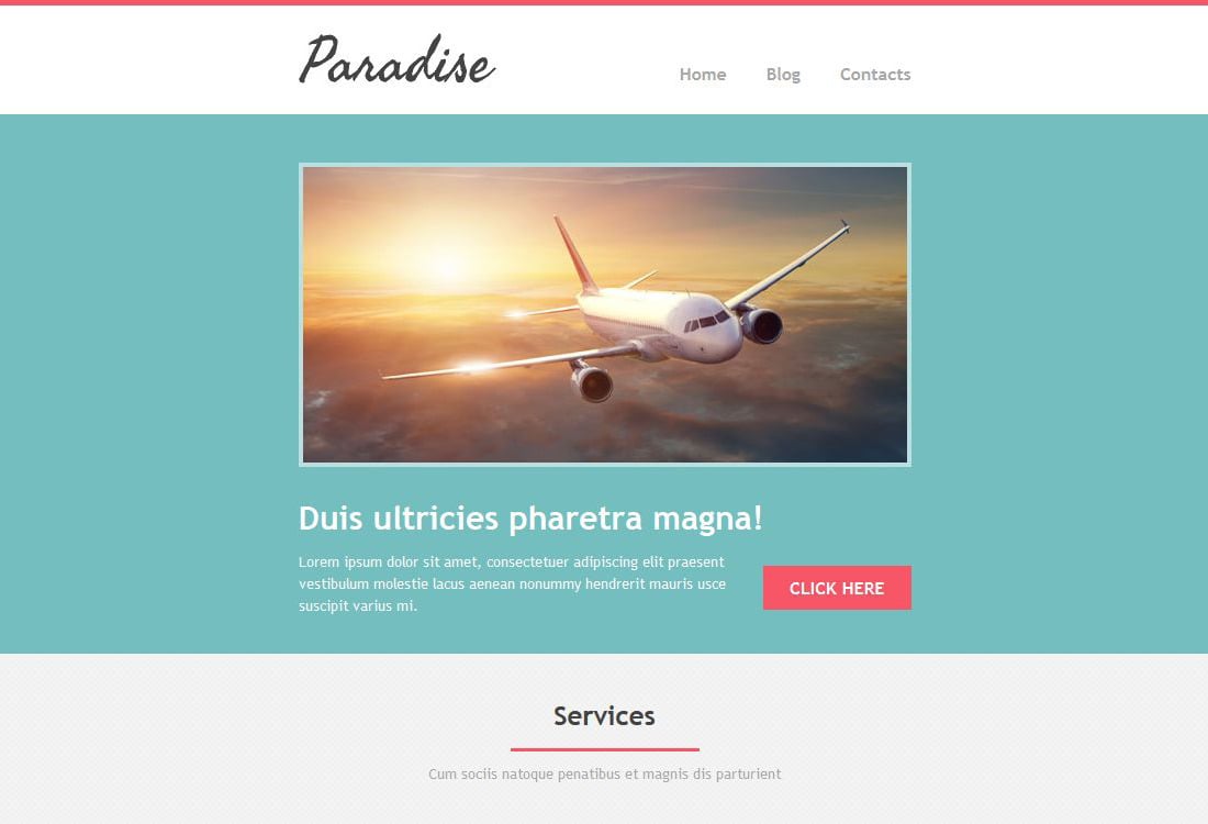 Travel Agency Newsletter Template #52696 - TemplateMonster