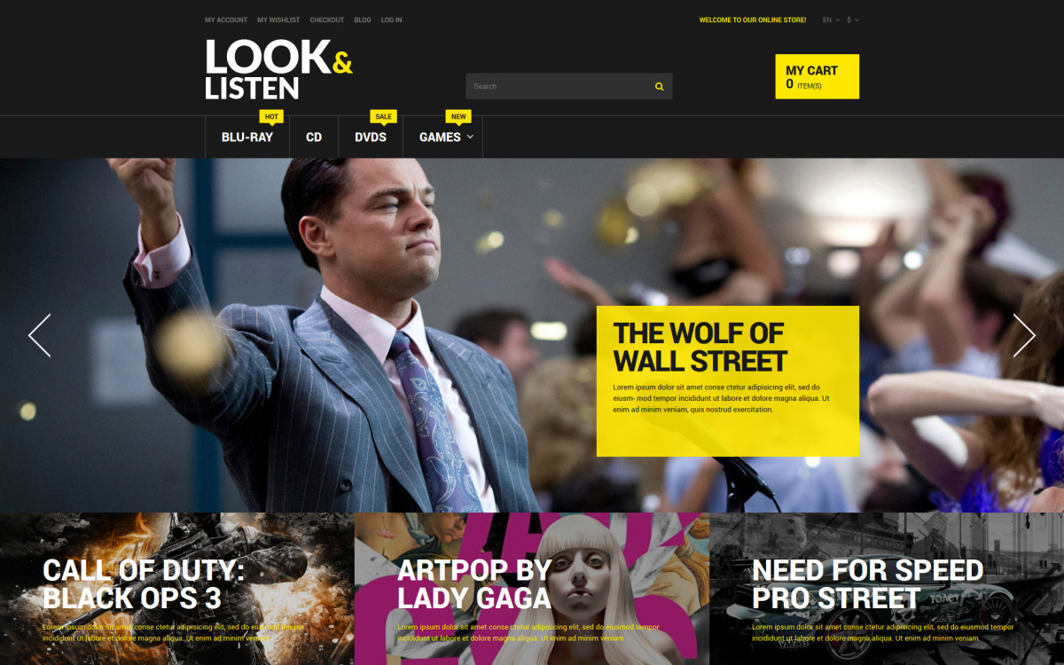 Video Lab Responsive Magento Theme #52910 - TemplateMonster