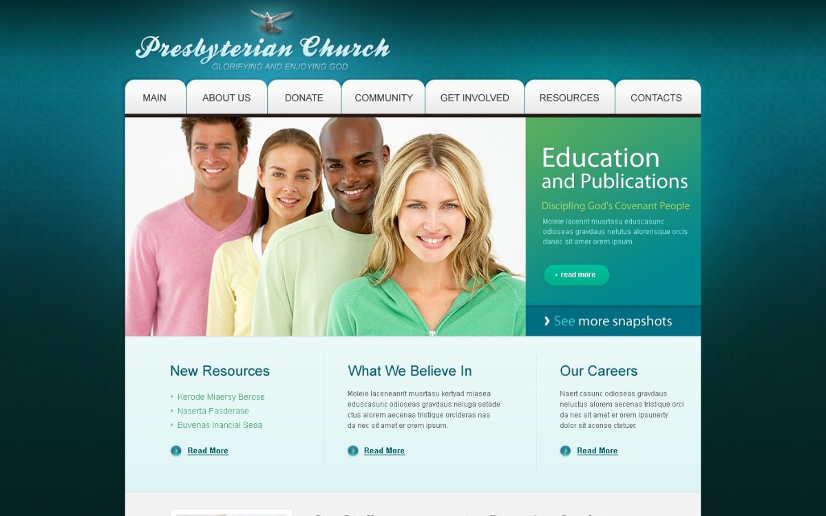 Presbyterian Church Service Program Template