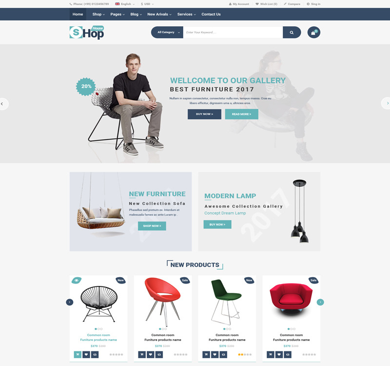 Fashion Store PSD Template #64610 - TemplateMonster