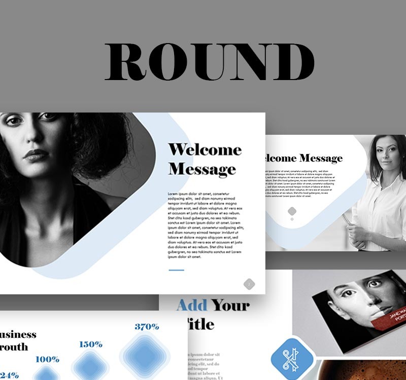 Round PowerPoint Template #65257 - TemplateMonster