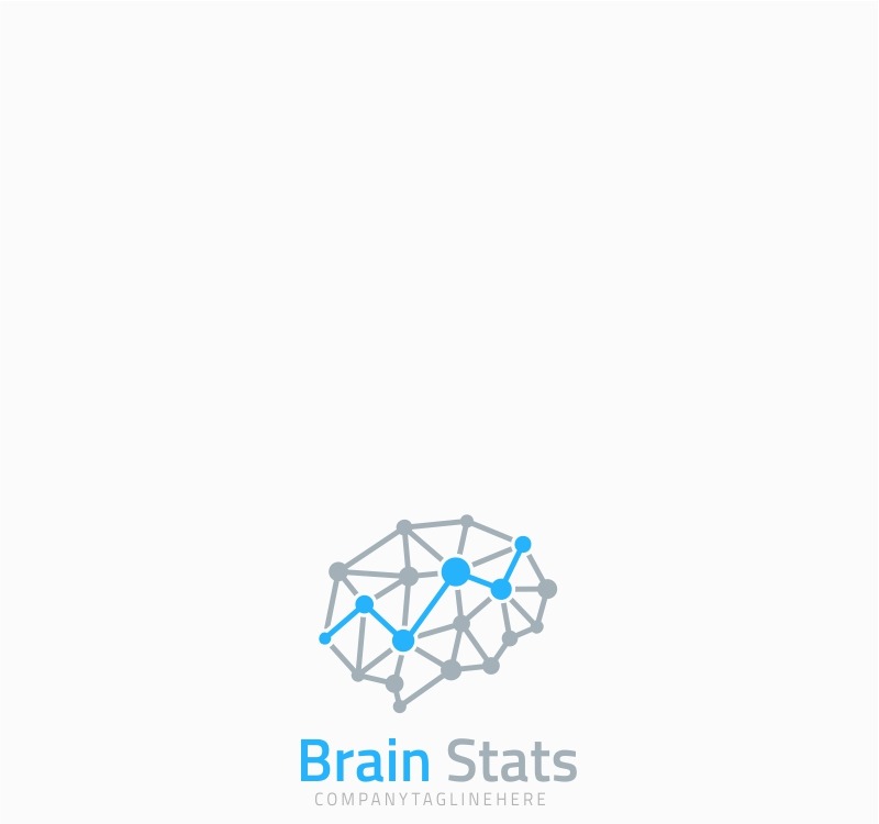 Brain Statistic Logo Template #65527 - TemplateMonster