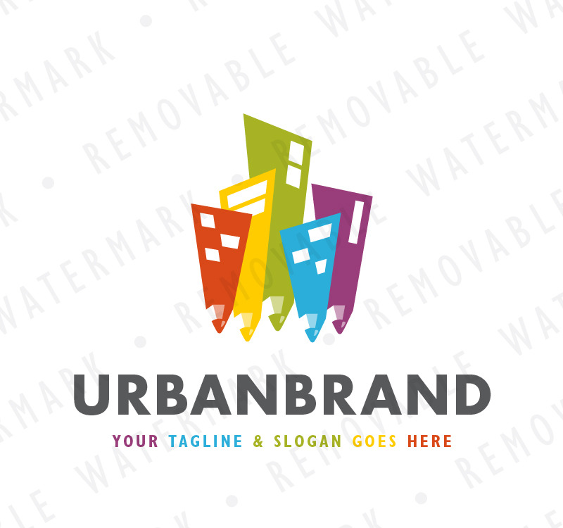 Urban Art City Logo Template #65666 - TemplateMonster