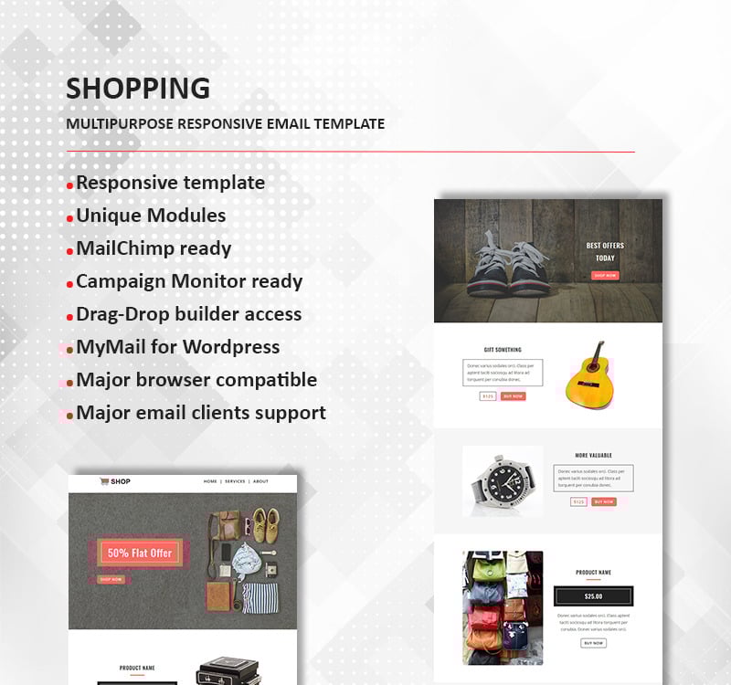 Shopping - Multipurpose Responsive Newsletter Template