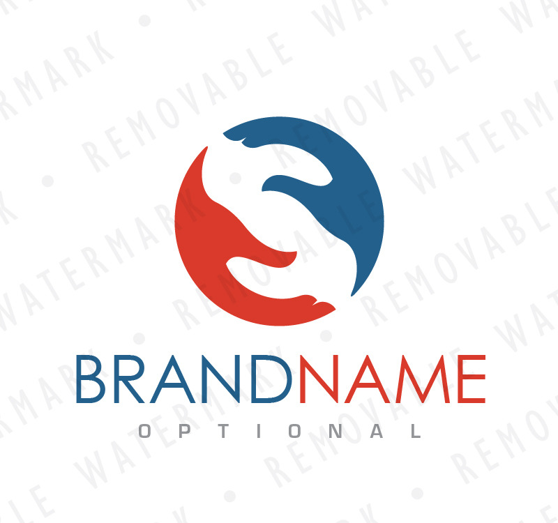 S Trading Hands Logo Template #66155 - TemplateMonster