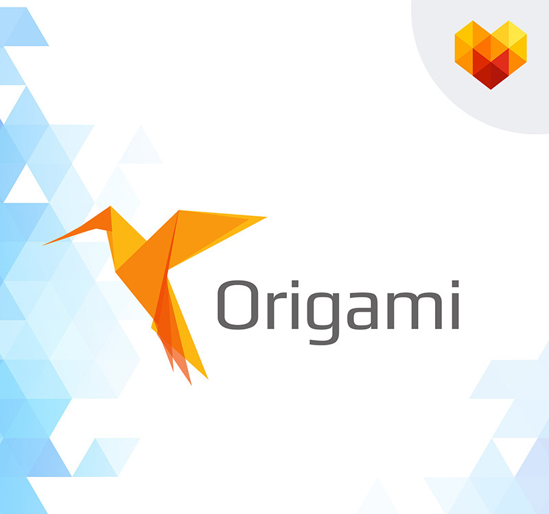 Origami Photoshop Logo Origami Logos | 74 Custom Origami Logo Designs