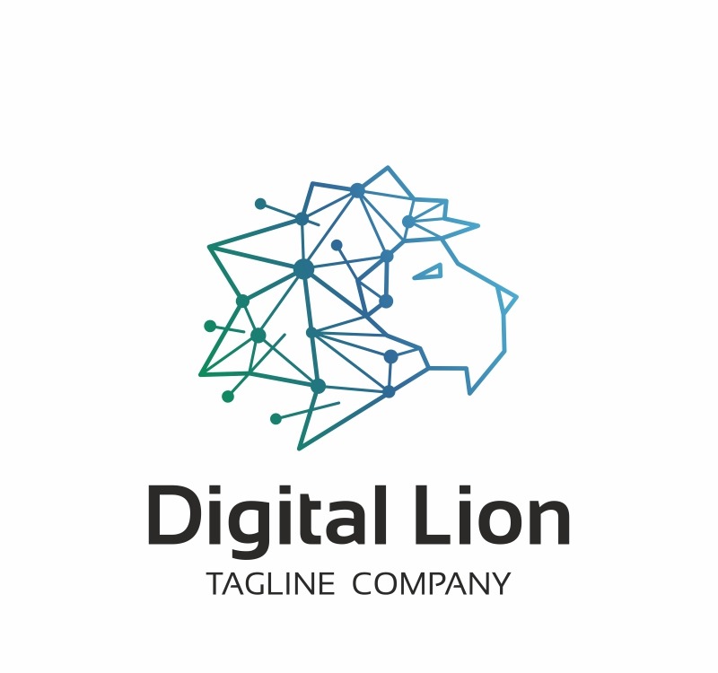 Digital Lion - Logo Template #67523 - TemplateMonster