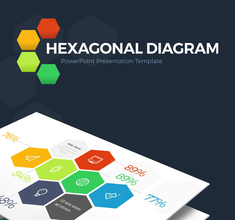 Hexagonal PowerPoint Template #67896 - TemplateMonster
