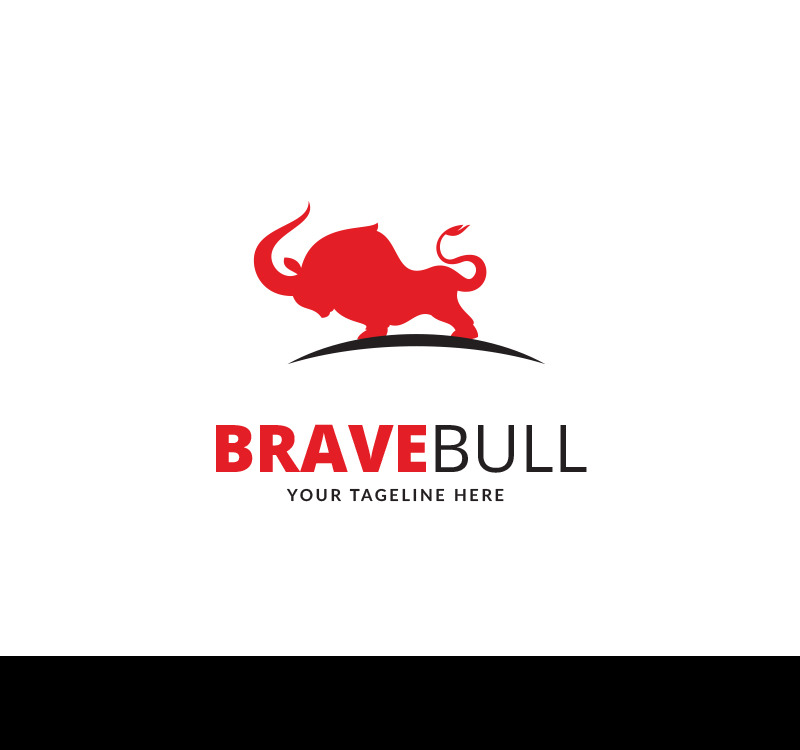 Brave Bull Logo Template #68132 - TemplateMonster