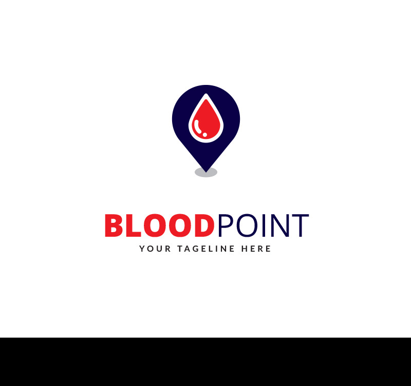 Blood Point Logo Template #68427 - TemplateMonster