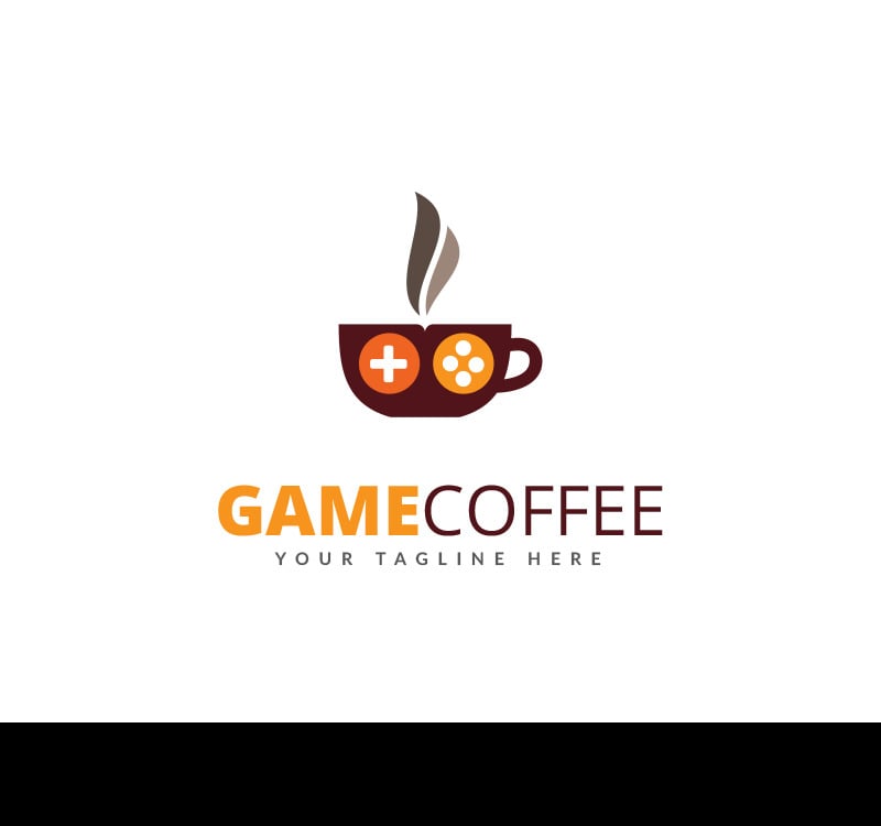 Game Coffee - Logo Template #68437 - TemplateMonster
