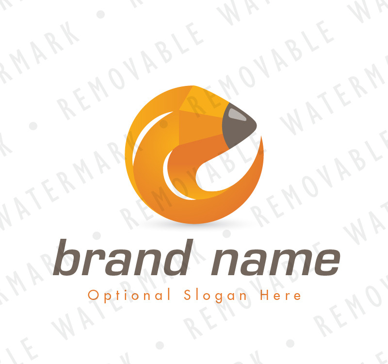 Pencil Circle Logo Template #68790 - TemplateMonster