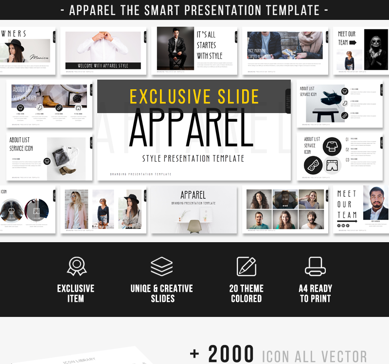 APPAREL - PowerPoint Template #68862 - TemplateMonster