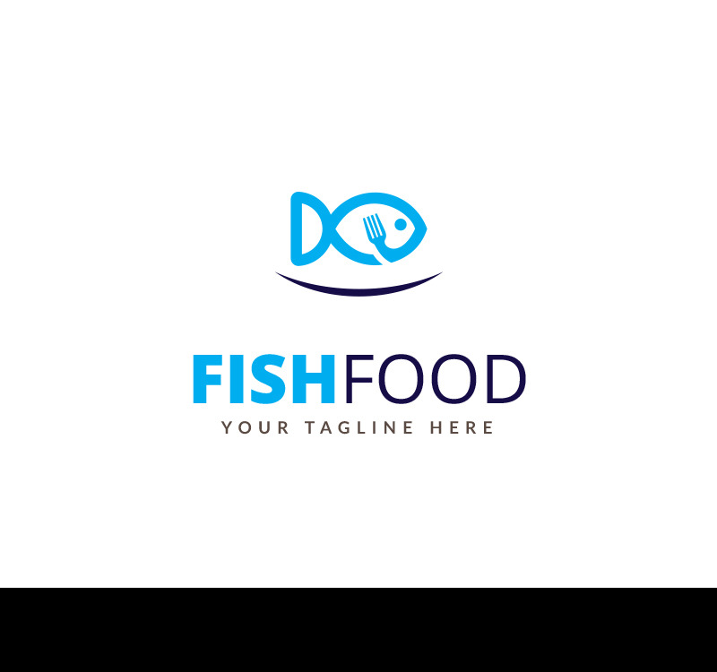 Fish Food Logo Template #68914 - TemplateMonster