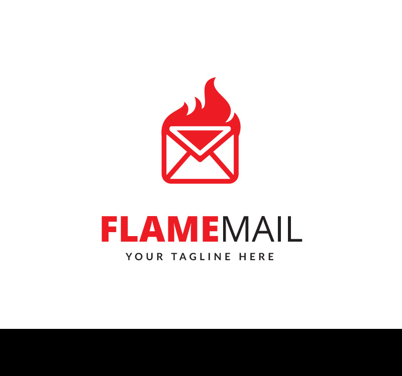 Flame Mail Logo Template #68915 - TemplateMonster
