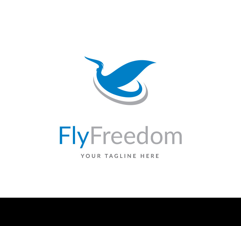 Fly Freedom Logo Template #68998 - TemplateMonster