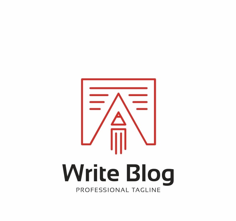 Write Blog Logo Template #68979 - TemplateMonster