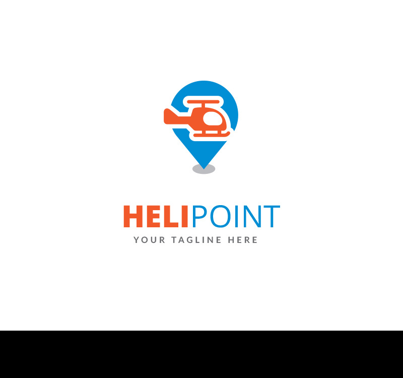 Helicopter Point Logo Template #69276 - TemplateMonster
