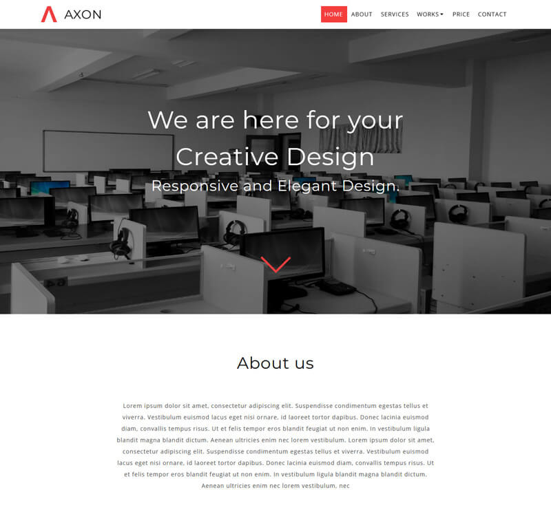 Axon Multipurpose Muse Template #69789 - TemplateMonster