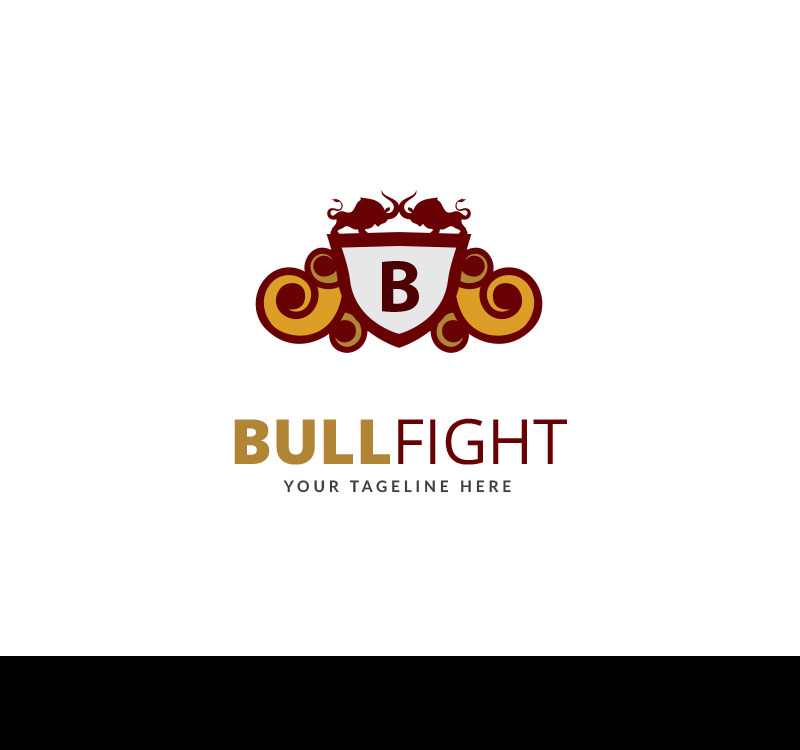 Bull Fight Logo Template #69922 - TemplateMonster