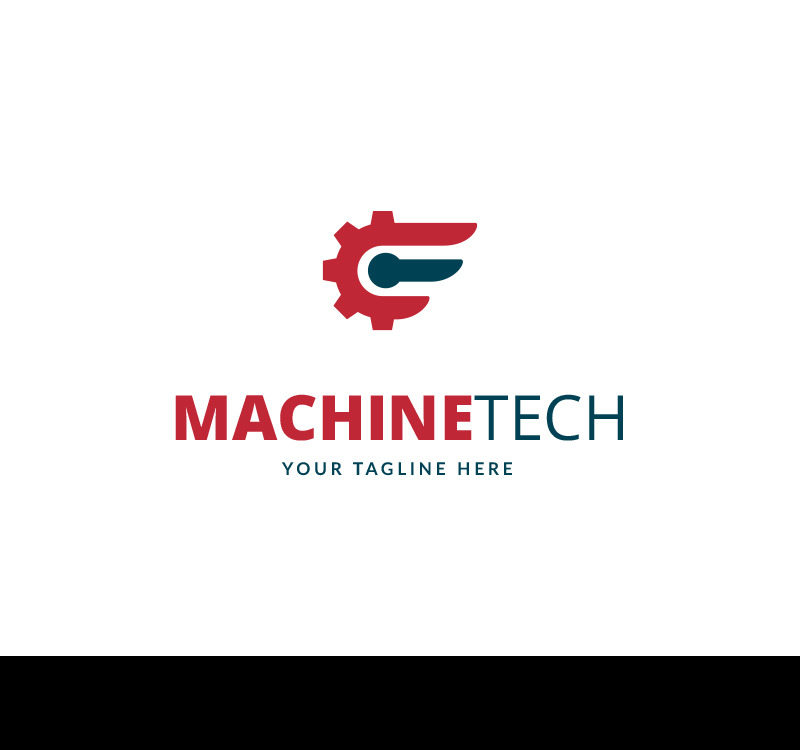 Machine Tech Logo Template #69990 - TemplateMonster